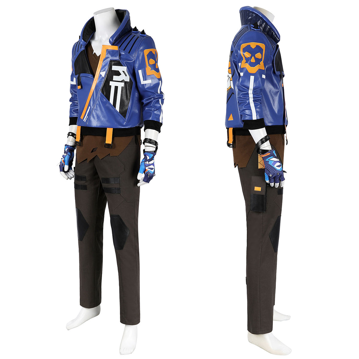 Valorant Yoru Outfit Male Leather Cosplay Costumes – coscrew