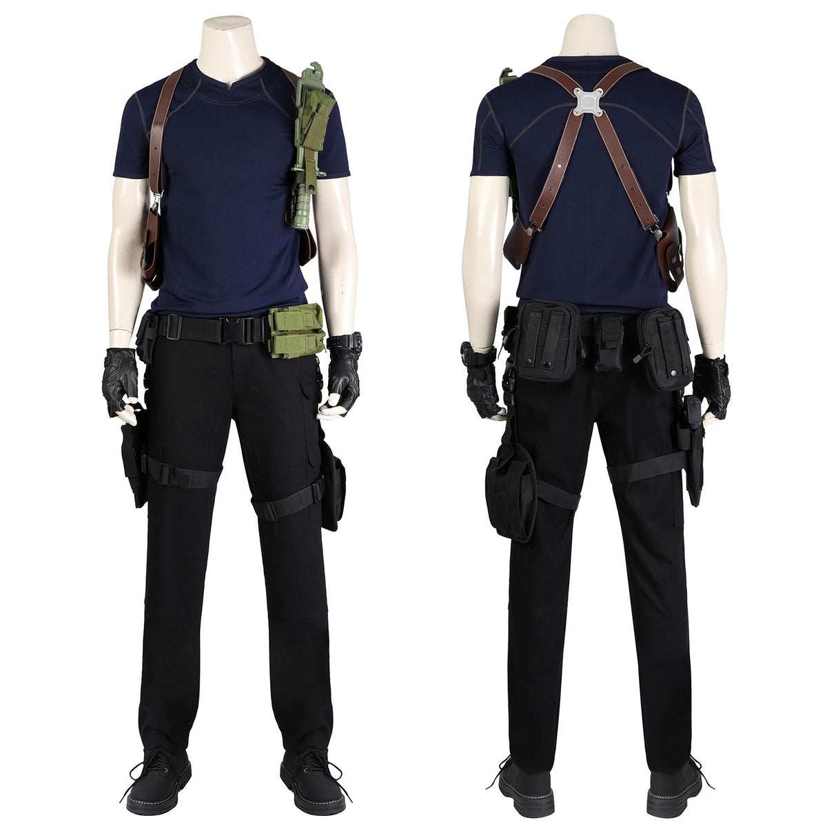 Resident Evil 4 Remake Leon S. Kennedy Male Cosplay Costumes - Cosplay ...
