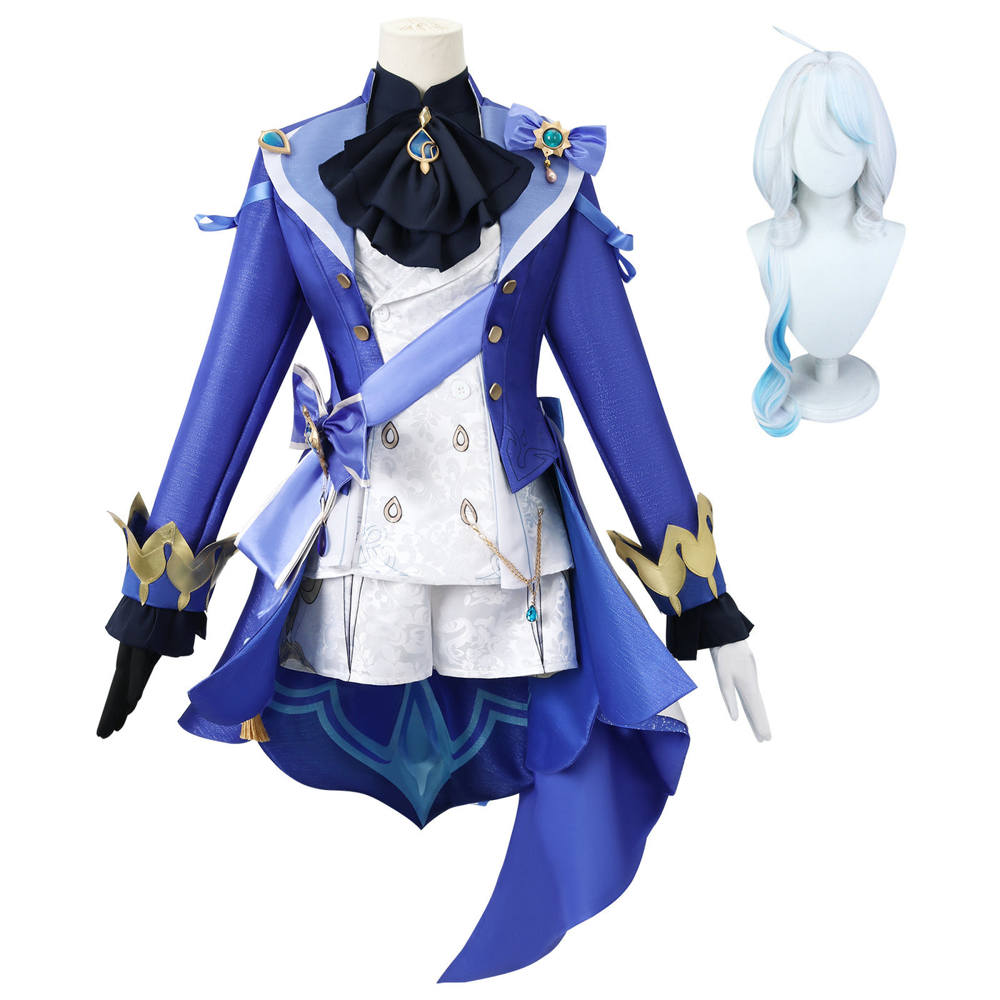 Genshin Impact Focalors Furina de Fontaine High Level Cosplay Costumes ...