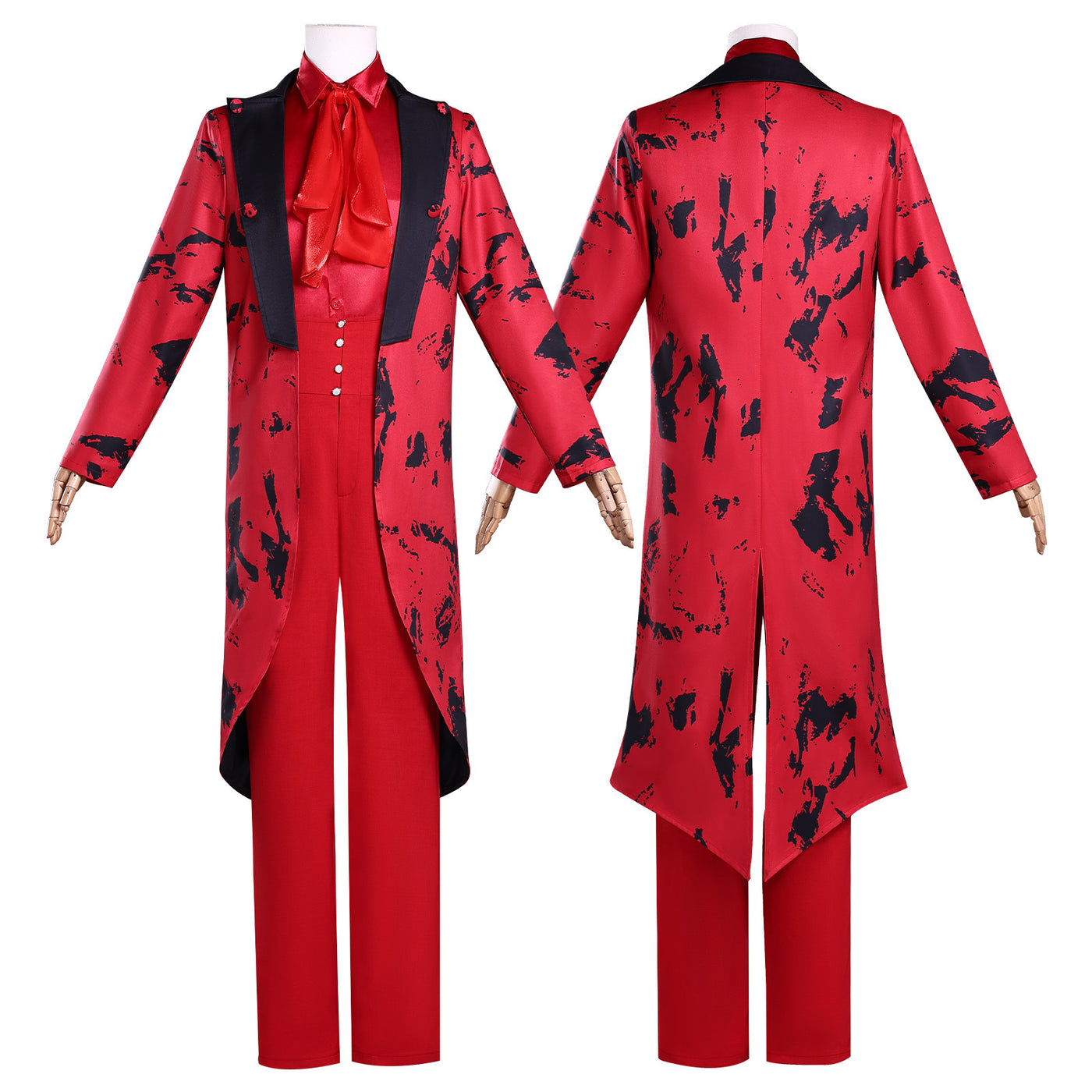 Wednesday 2 Addams Isaac Male Red Night Dress Cosplay Costumes – coscrew