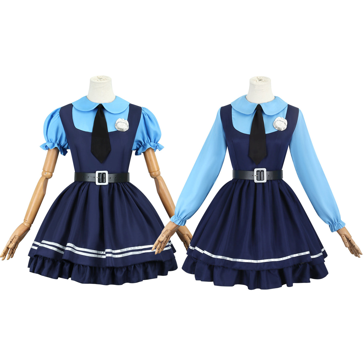 Zoo Judy Hopps Long and Short Sleeves Police Uniform Cosplay Costumes ...