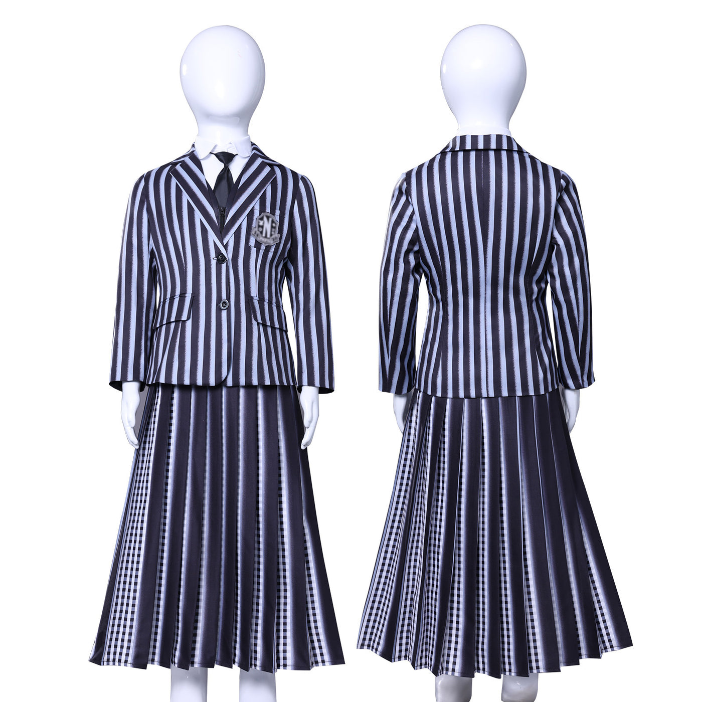 Wednesday 2 Addams Nevermore Academy Uniform Adult Kids Cosplay ...