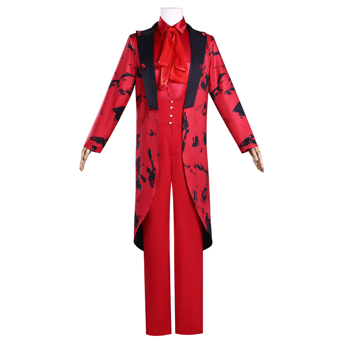 Wednesday 2 Addams Isaac Male Red Night Dress Cosplay Costumes – coscrew